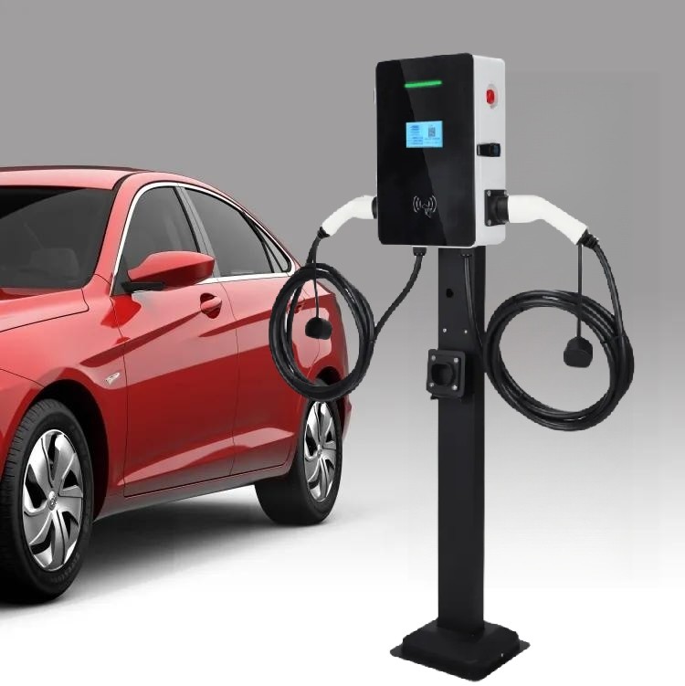 32A Scan QR Code To Charge 4.3" Screen Wall Mounted EV Charging Station ...