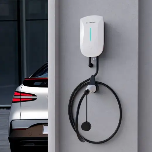 WIFI Connected Single Gun RFID Wall Mounted EV Charging Station Swiping ...